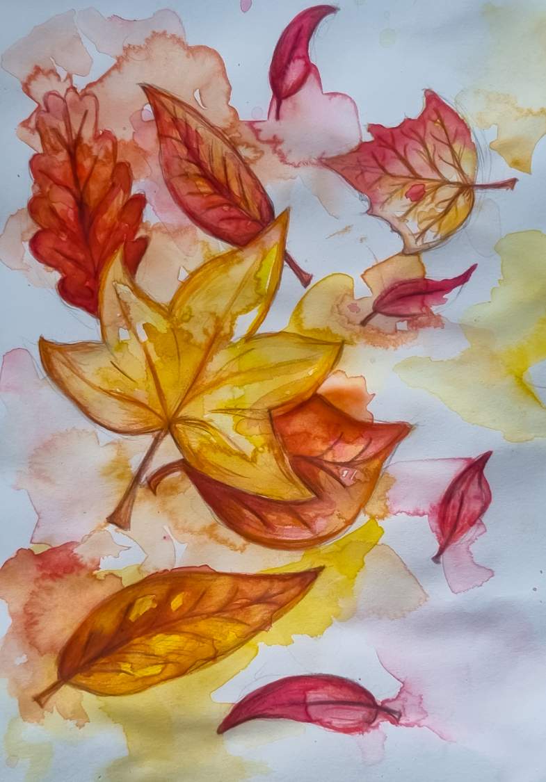 Solve Autumn leaves jigsaw puzzle online with 24 pieces