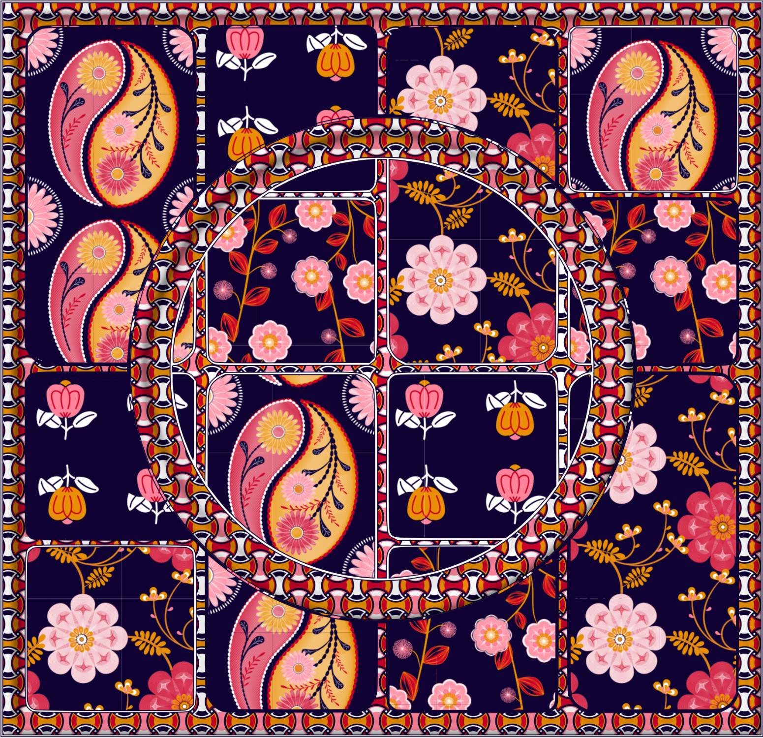 Solve Paisley Egg Mosaic jigsaw puzzle online with 420 pieces