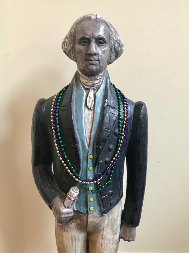 Solve If George went to Marci Gras jigsaw puzzle online with 70 pieces