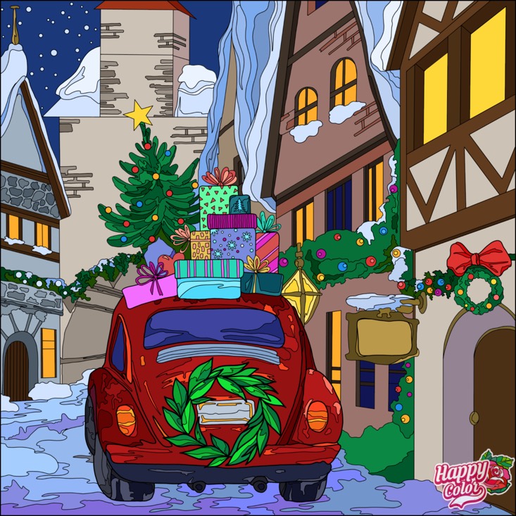 Solve December 3--Christmas Shopping jigsaw puzzle online with 16 pieces