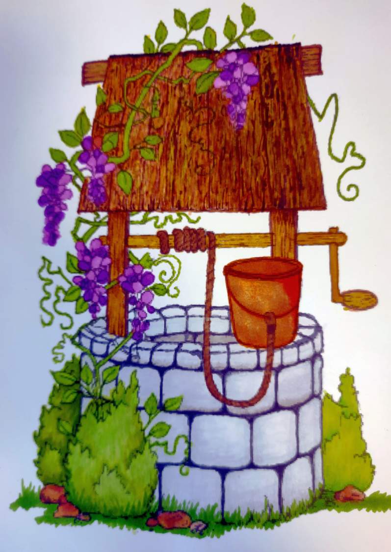 Solve wishing well jigsaw puzzle online with 48 pieces