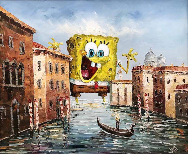 Solve spongebob jigsaw puzzle online with 120 pieces
