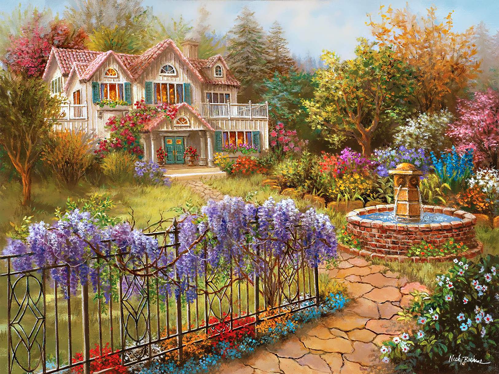 Solve Springtime Hideaway jigsaw puzzle online with 130 pieces