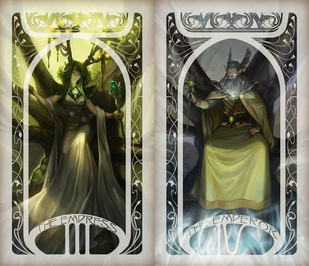 Solve The Empress and The Emperor jigsaw puzzle online with 255 pieces