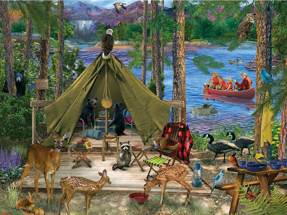 Solve camping jigsaw puzzle online with 208 pieces