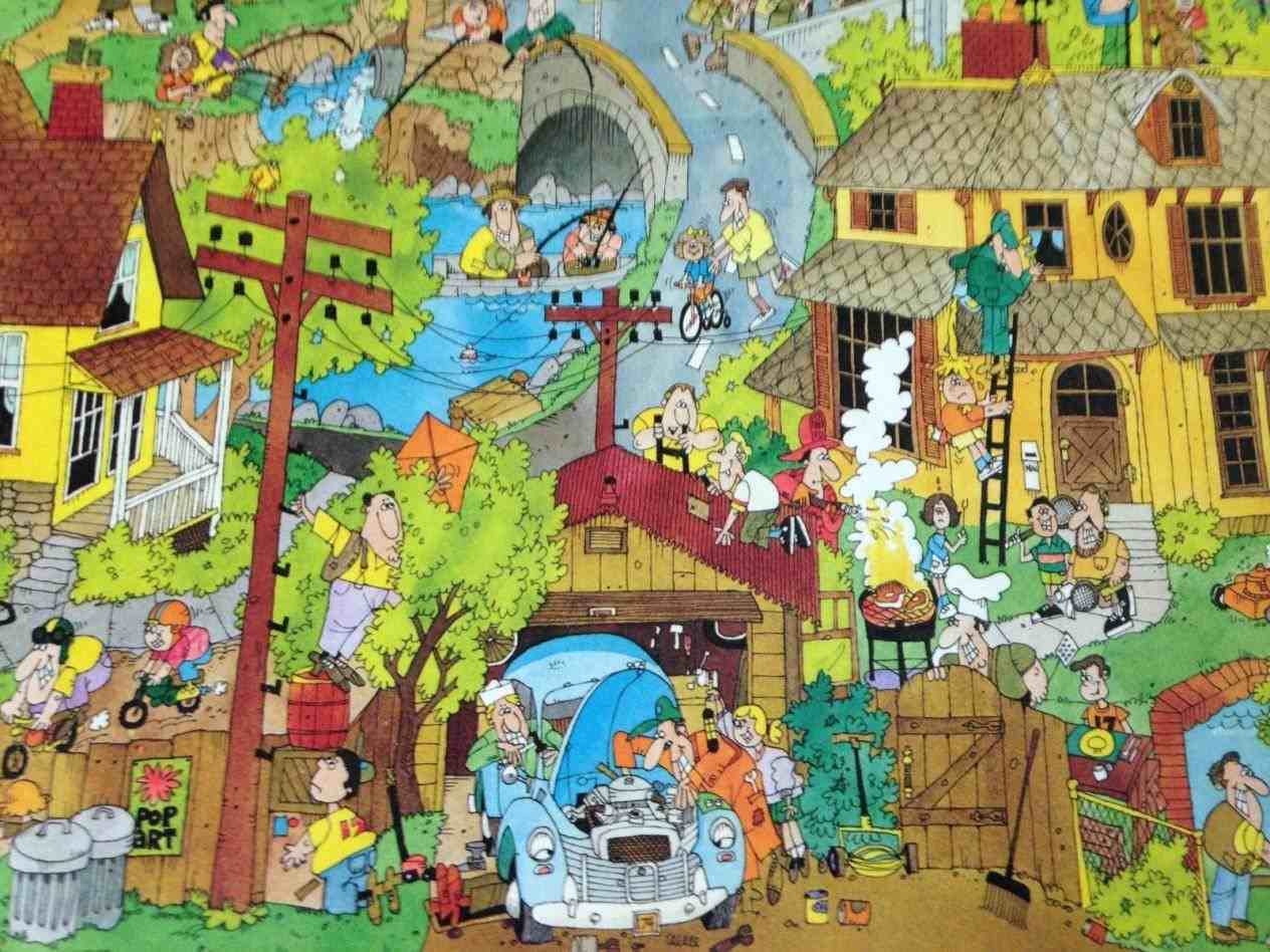 Solve neighborhood jigsaw puzzle online with 336 pieces