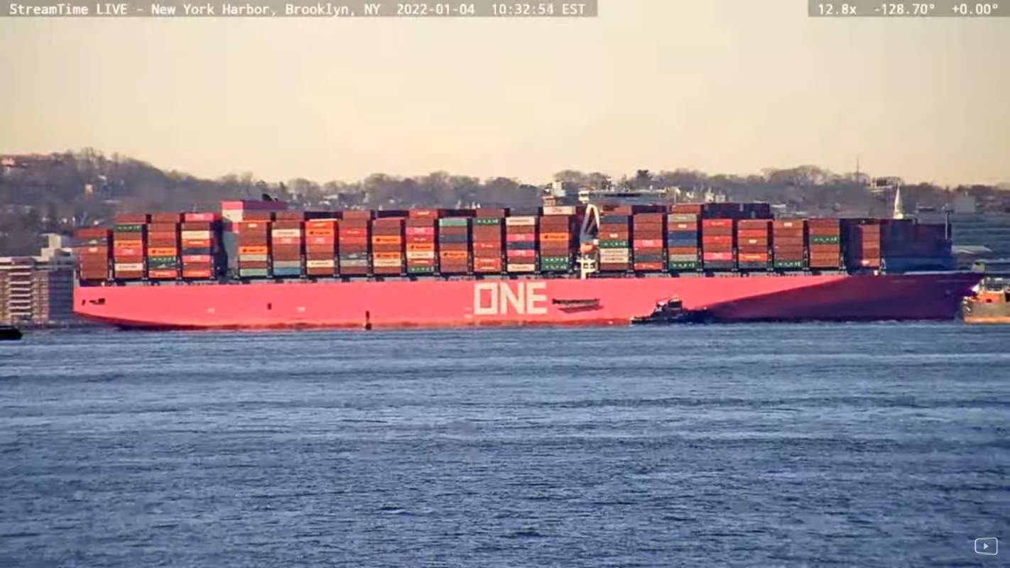Jigsaw Puzzle | ONE Hawk - Ocean-Going Container Ship - Brooklyn, NY ...