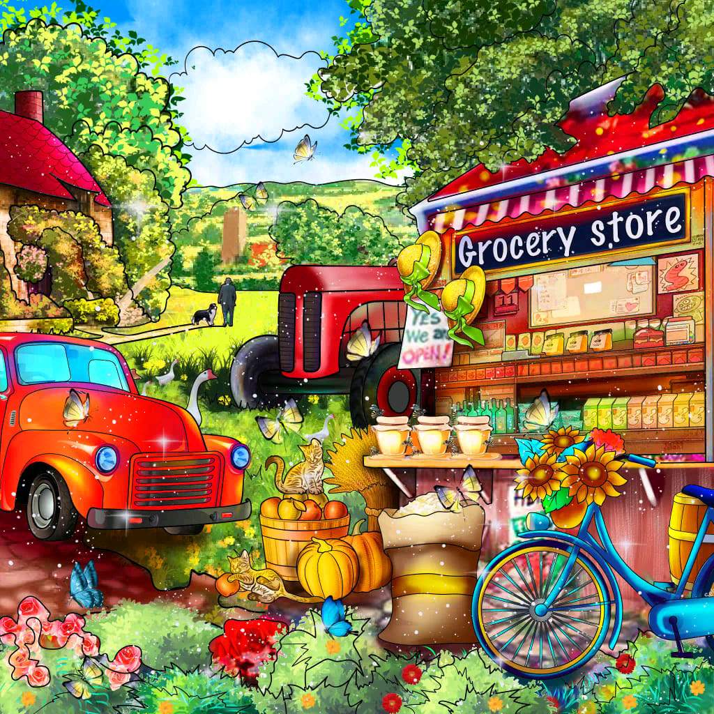 Jigsaw Puzzle | Grocery Store | 64 pieces | Jigidi