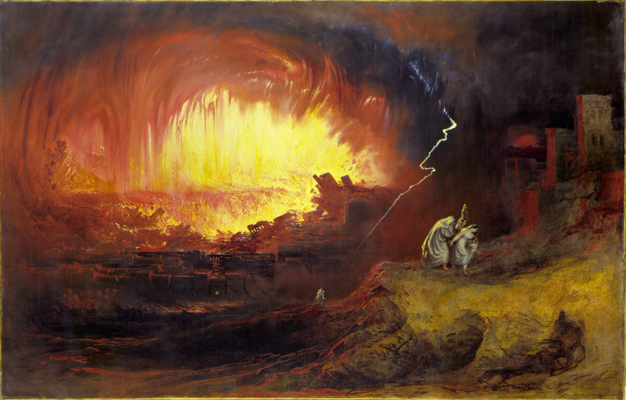 Solve Sodom and Gomorrah by John Martin. jigsaw puzzle online with 400 ...