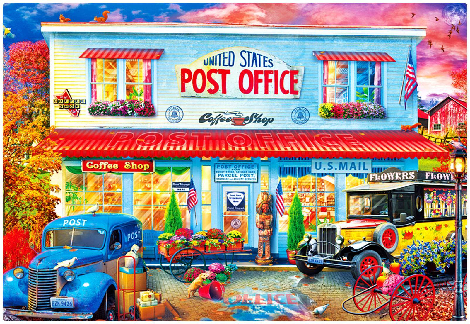 Solve The Old Country Post Office jigsaw puzzle online with 294 pieces