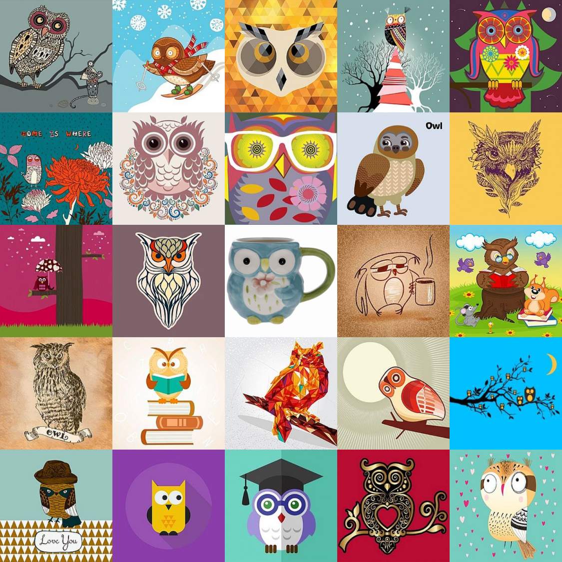 Solve 🦉 Owls-2 434a jigsaw puzzle online with 81 pieces