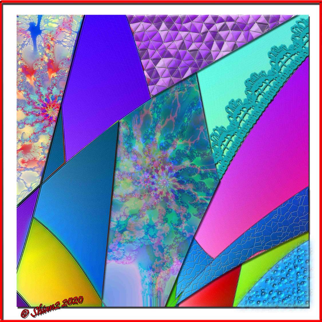 Solve Lace and Crazy Patches jigsaw puzzle online with 64 pieces