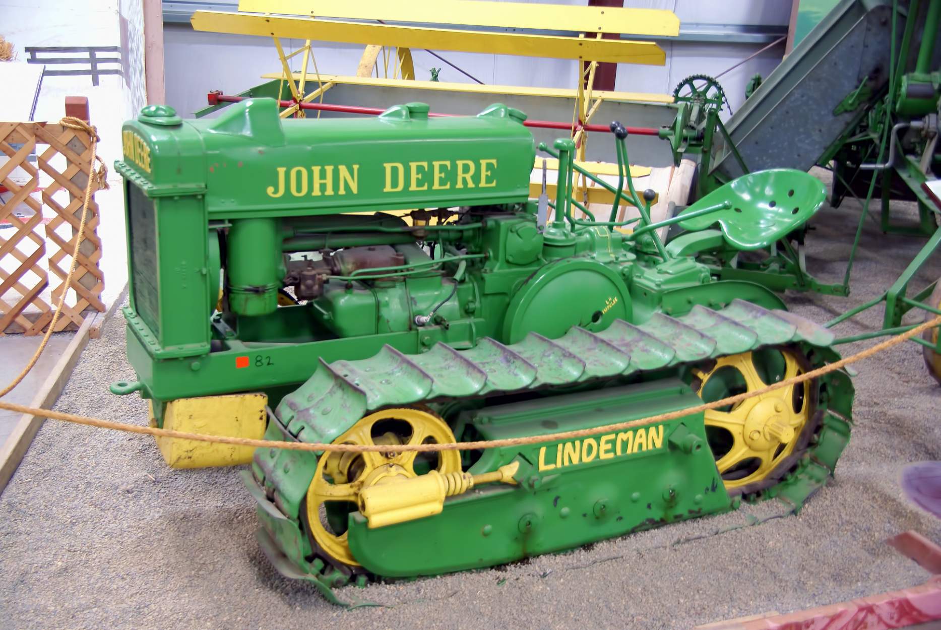 Solve John Deere Lindeman Tractor jigsaw puzzle online with 150 pieces