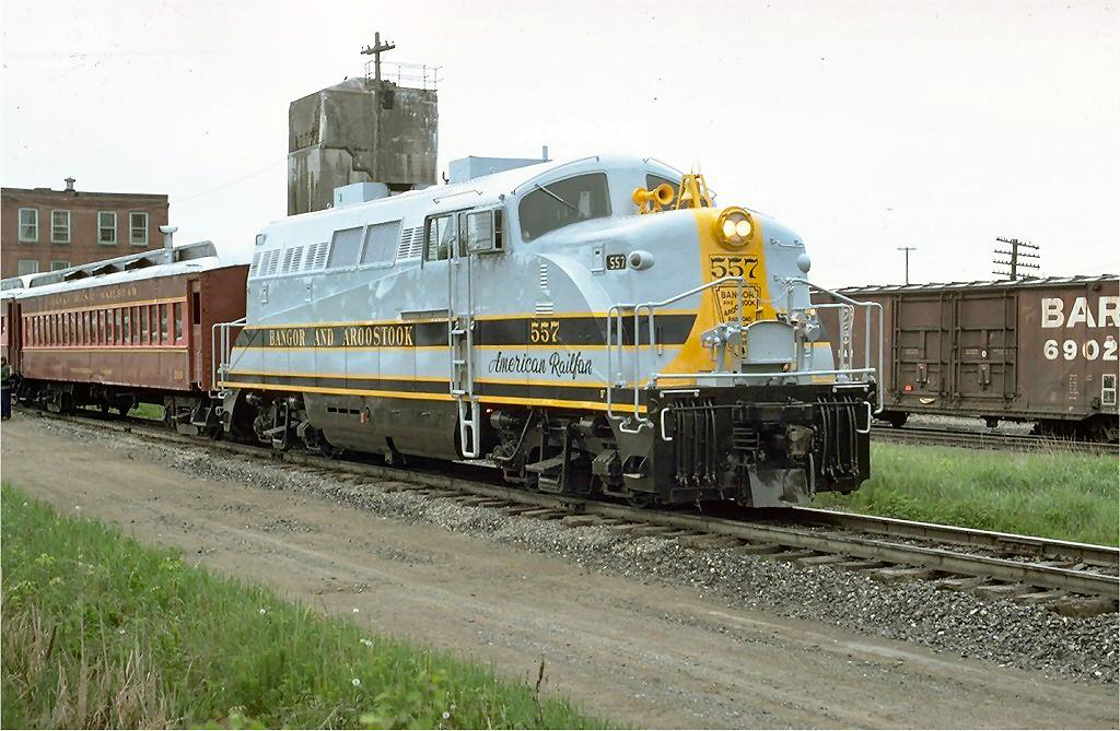 Solve Bangor & Aroostook EMD BL2 jigsaw puzzle online with 126 pieces