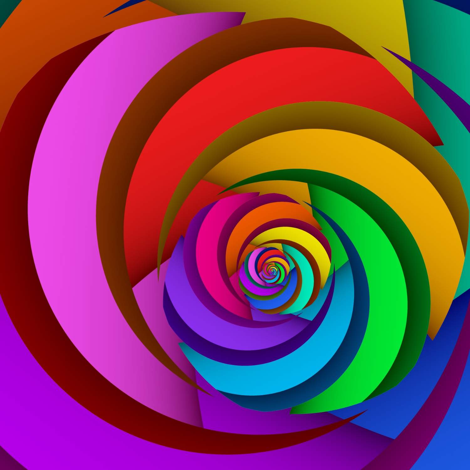 Solve Bright Spiral 25 jigsaw puzzle online with 306 pieces