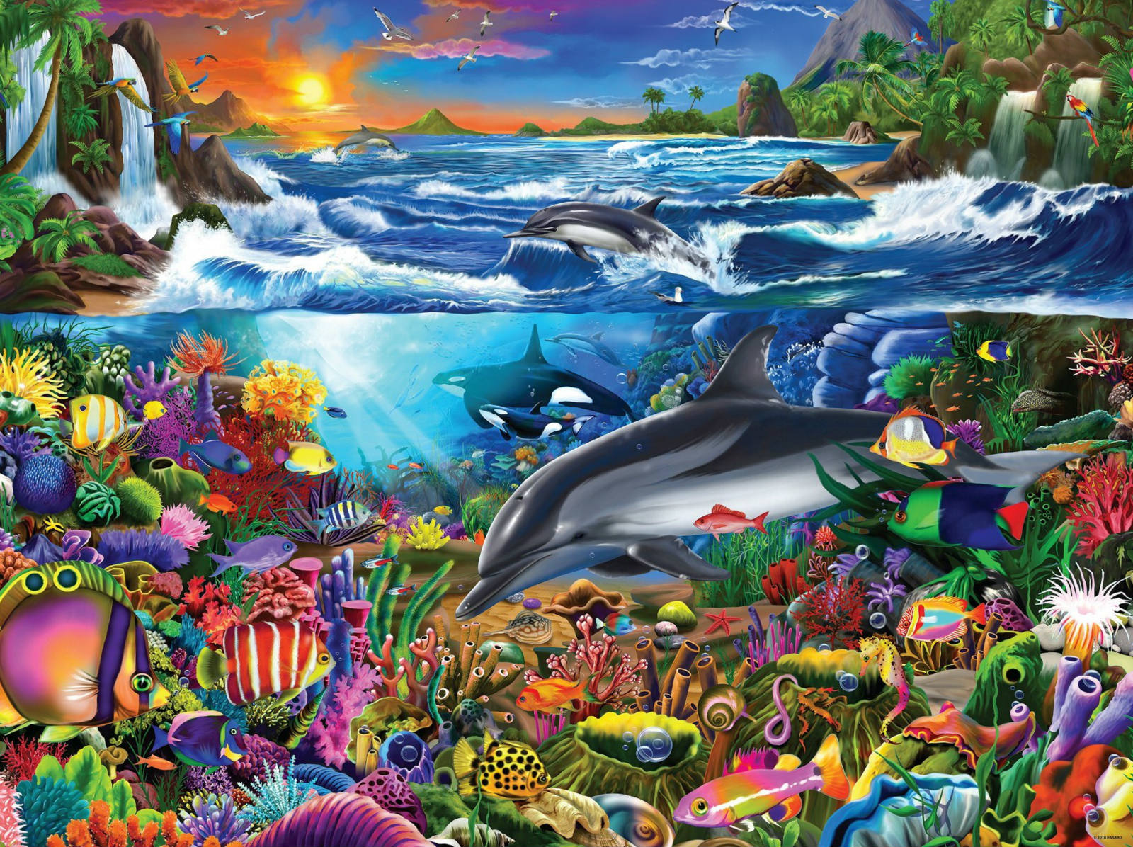 Solve Tropical Island Paradise jigsaw puzzle online with 520 pieces