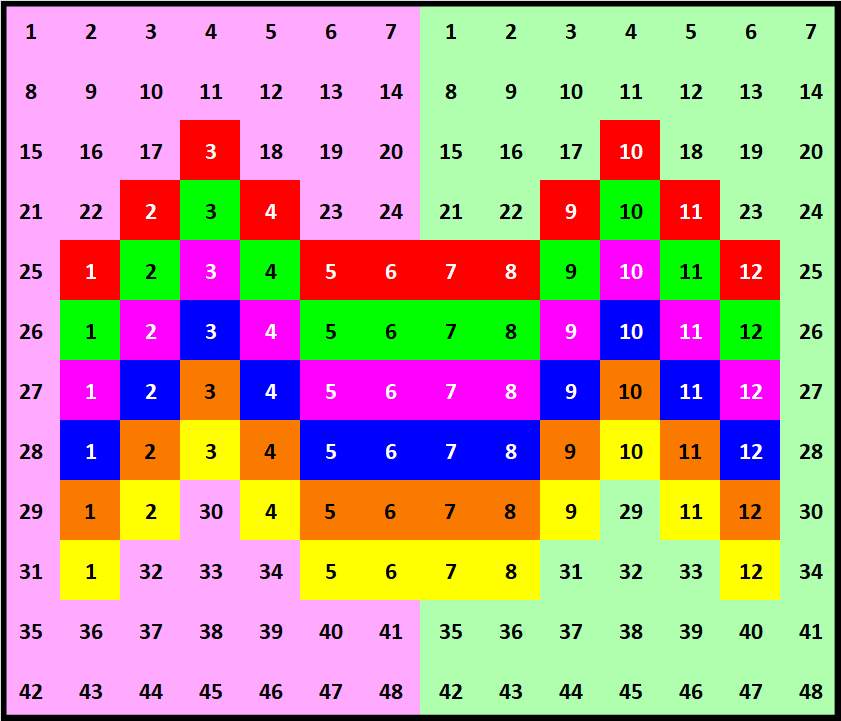 Solve Number 1072 three headed your way 168 jigsaw puzzle online with ...