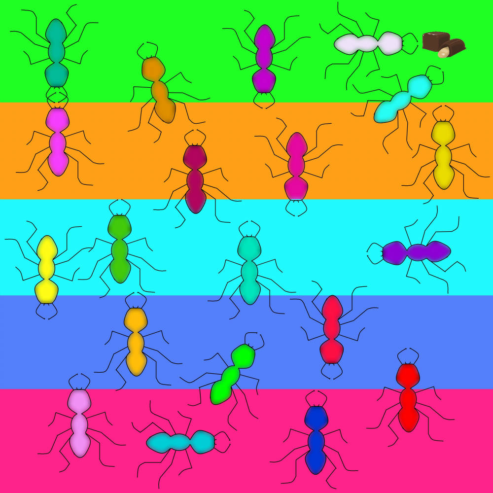 Solve ANTS jigsaw puzzle online with 100 pieces