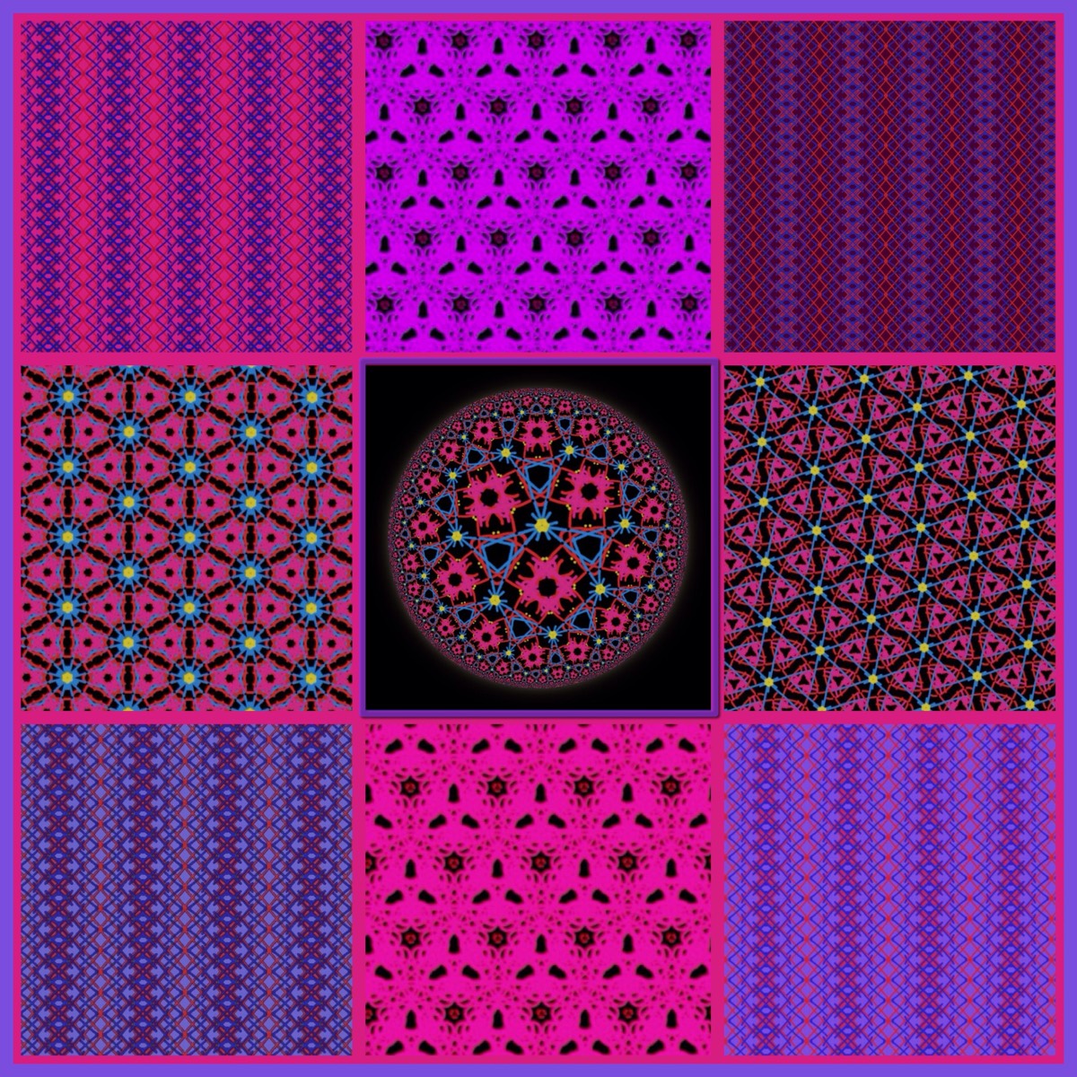 Solve First Kaleido Patterns & Sphere - LARGE jigsaw puzzle online with ...