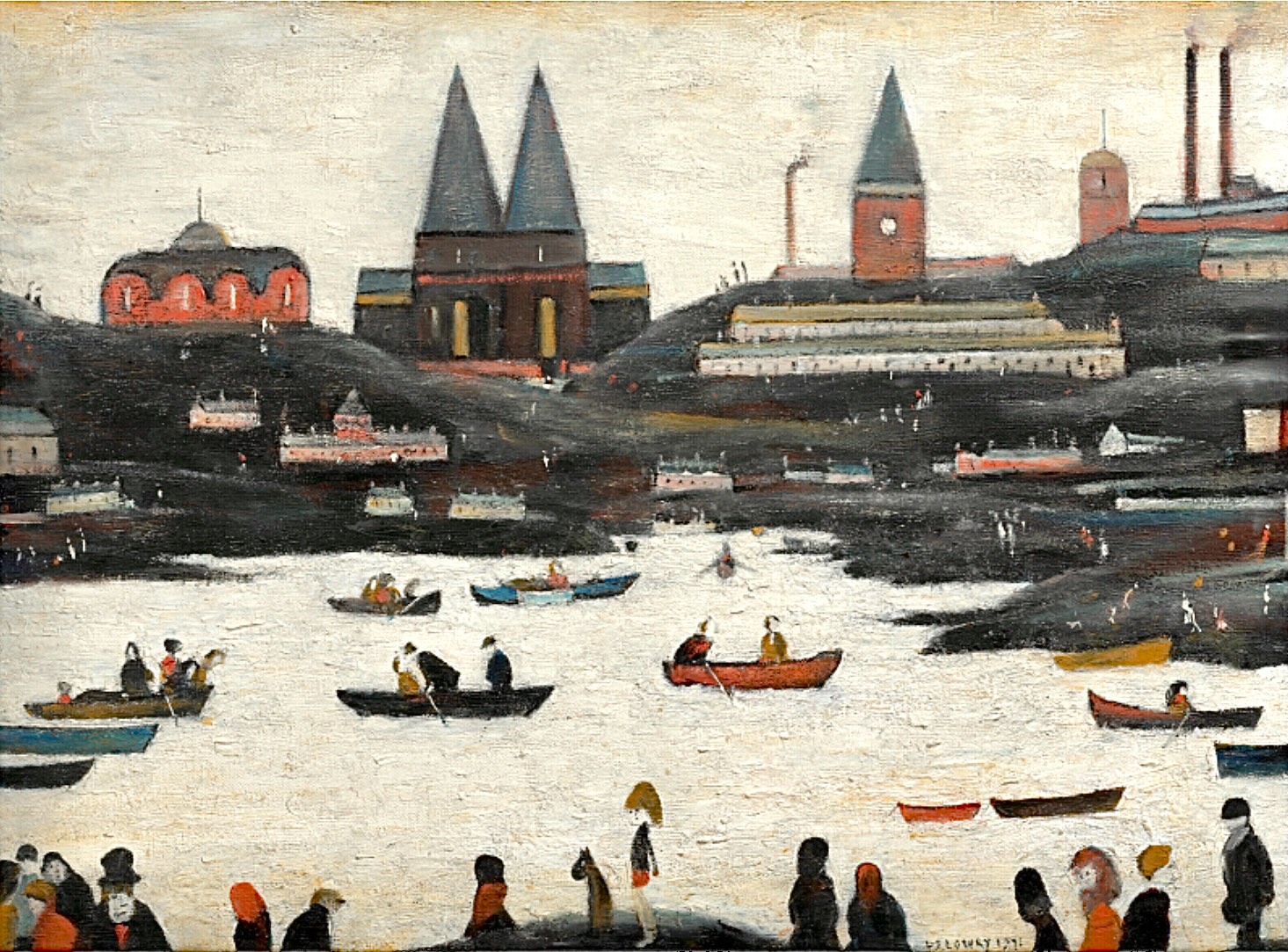 Solve The Lake, 1971, Laurence Stephen Lowry, R.A. (1887-1976) jigsaw ...