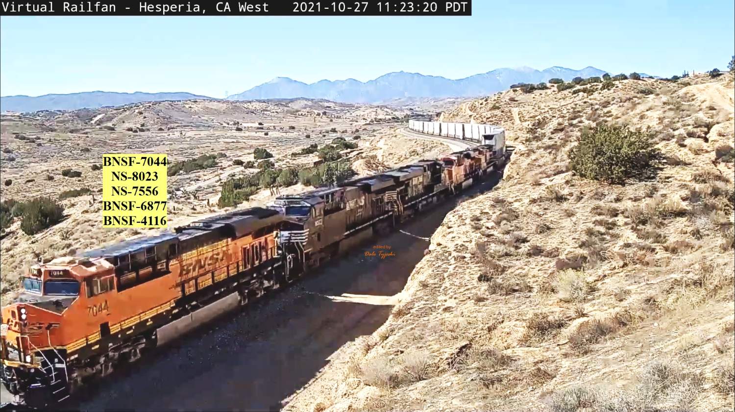 Solve BNSF-7044, NS-8023, NS-7556, BNSF-6877, BNSF-4116; at Hesperia,CA/USA west cam jigsaw ...