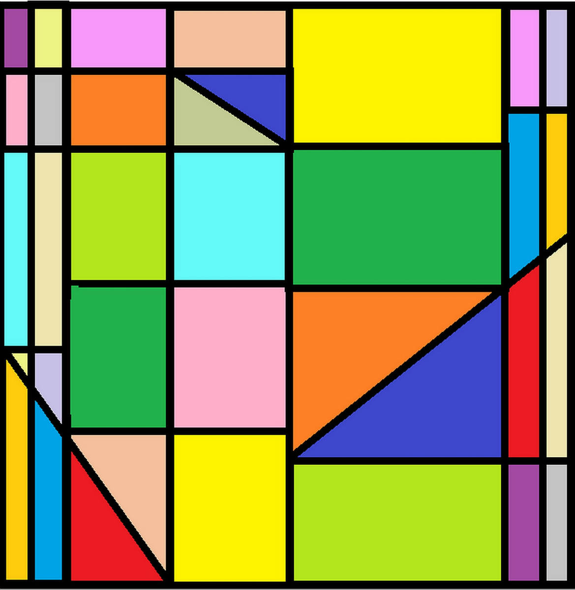 Solve 090817 Geometric 38 Squares jigsaw puzzle online with 380 pieces