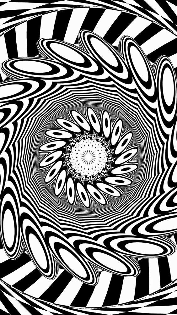 Solve Psychedelic illusion art jigsaw puzzle online with 66 pieces