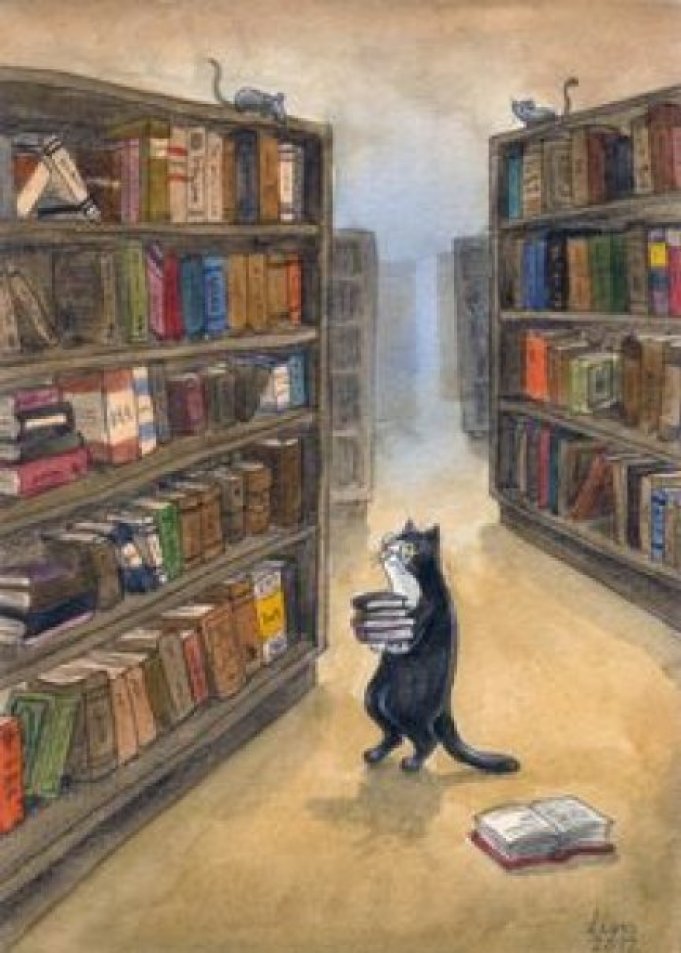 Solve Dewey: There's a Cat in the Library! jigsaw puzzle online with ...