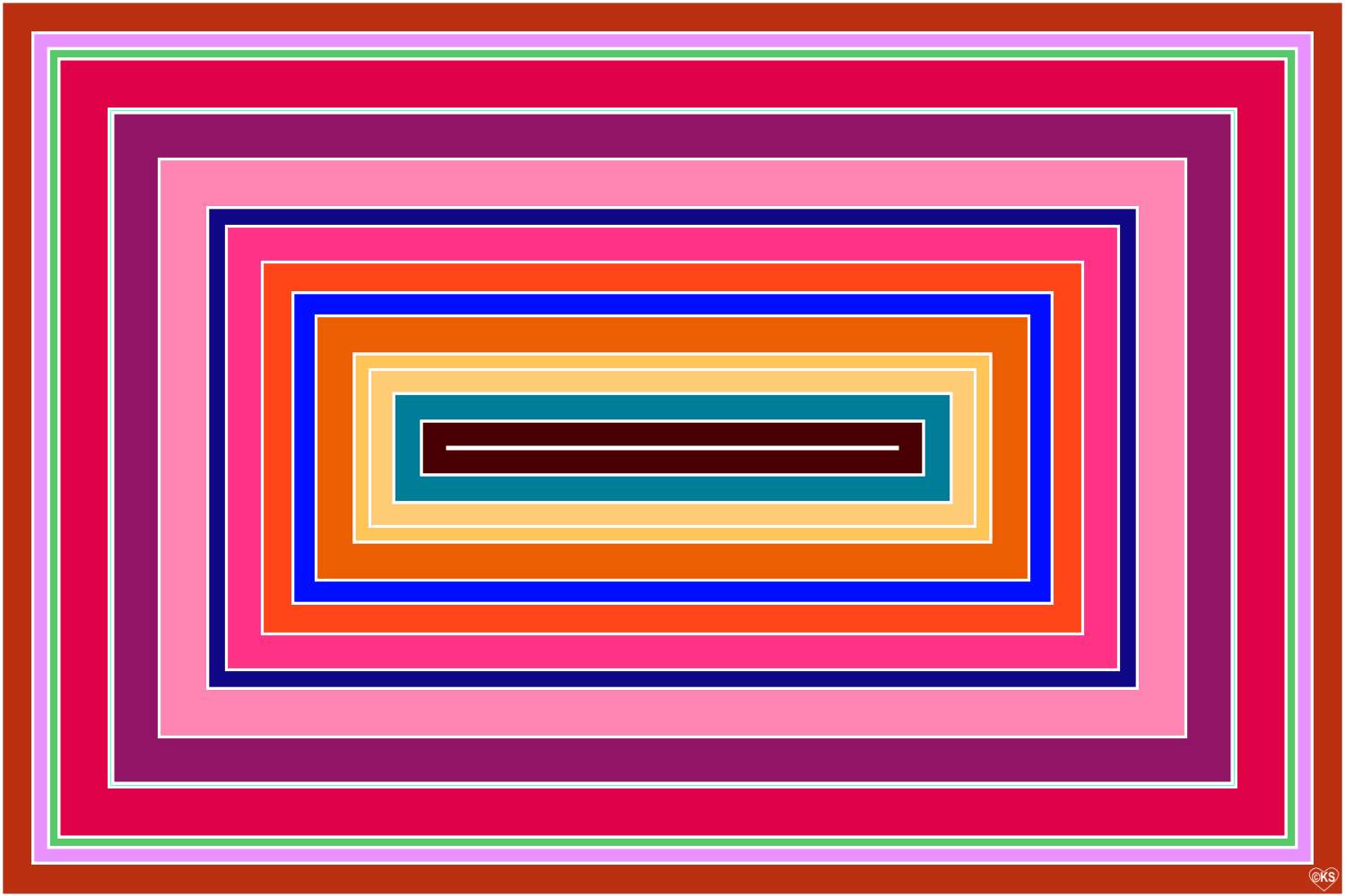 Solve Concentric Rectangles!! ~ M jigsaw puzzle online with 96 pieces