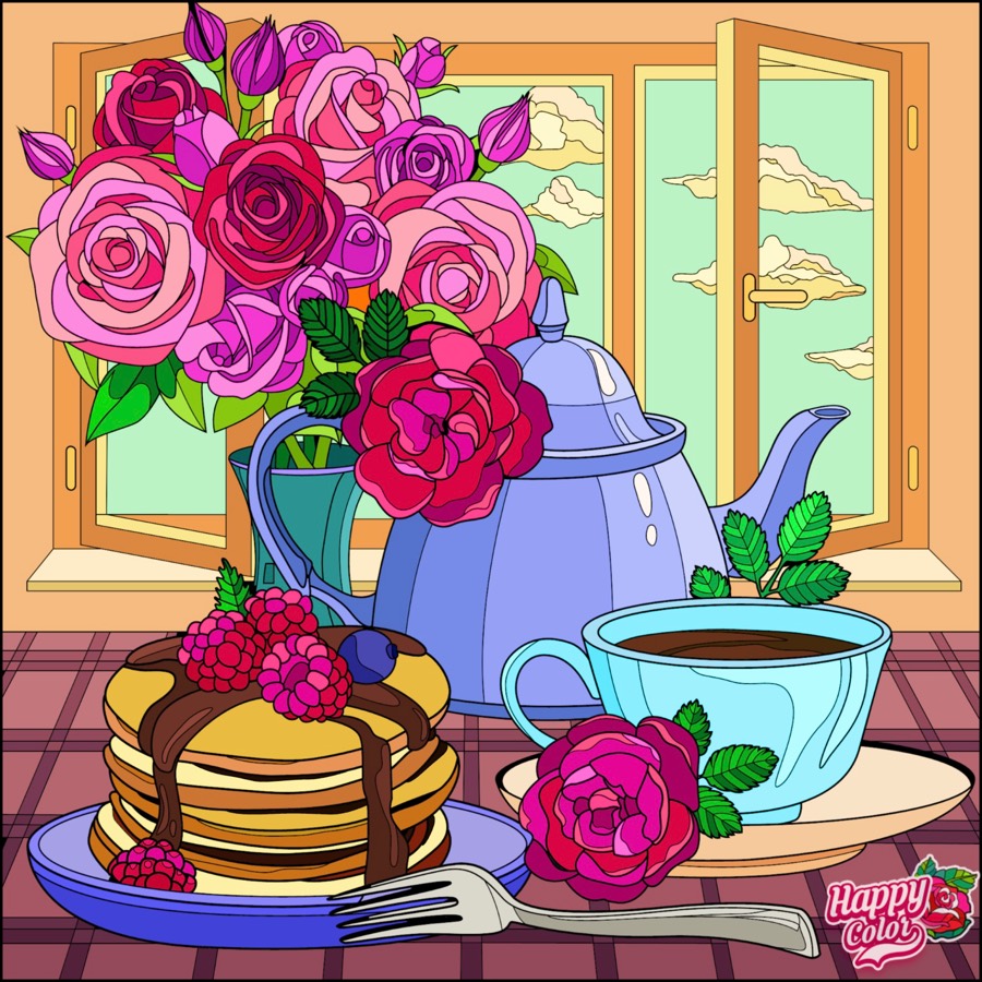 Solve Pancake Breakfast jigsaw puzzle online with 81 pieces