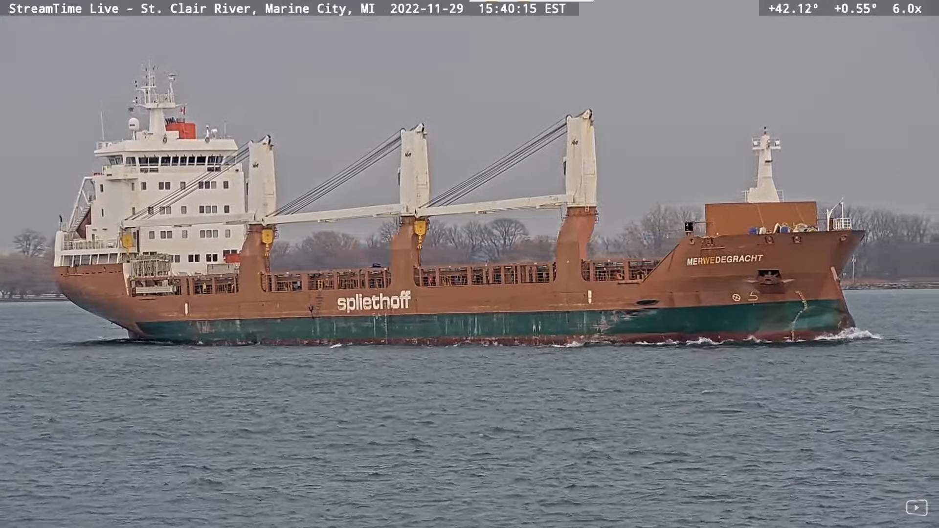 Solve Merwedegracht - Ocean-Going Freighter - Marine City, MI (2022-11 ...