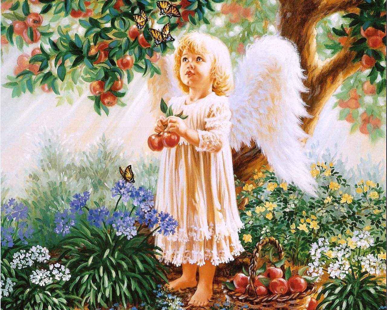 Solve Apple Angel. jigsaw puzzle online with 48 pieces