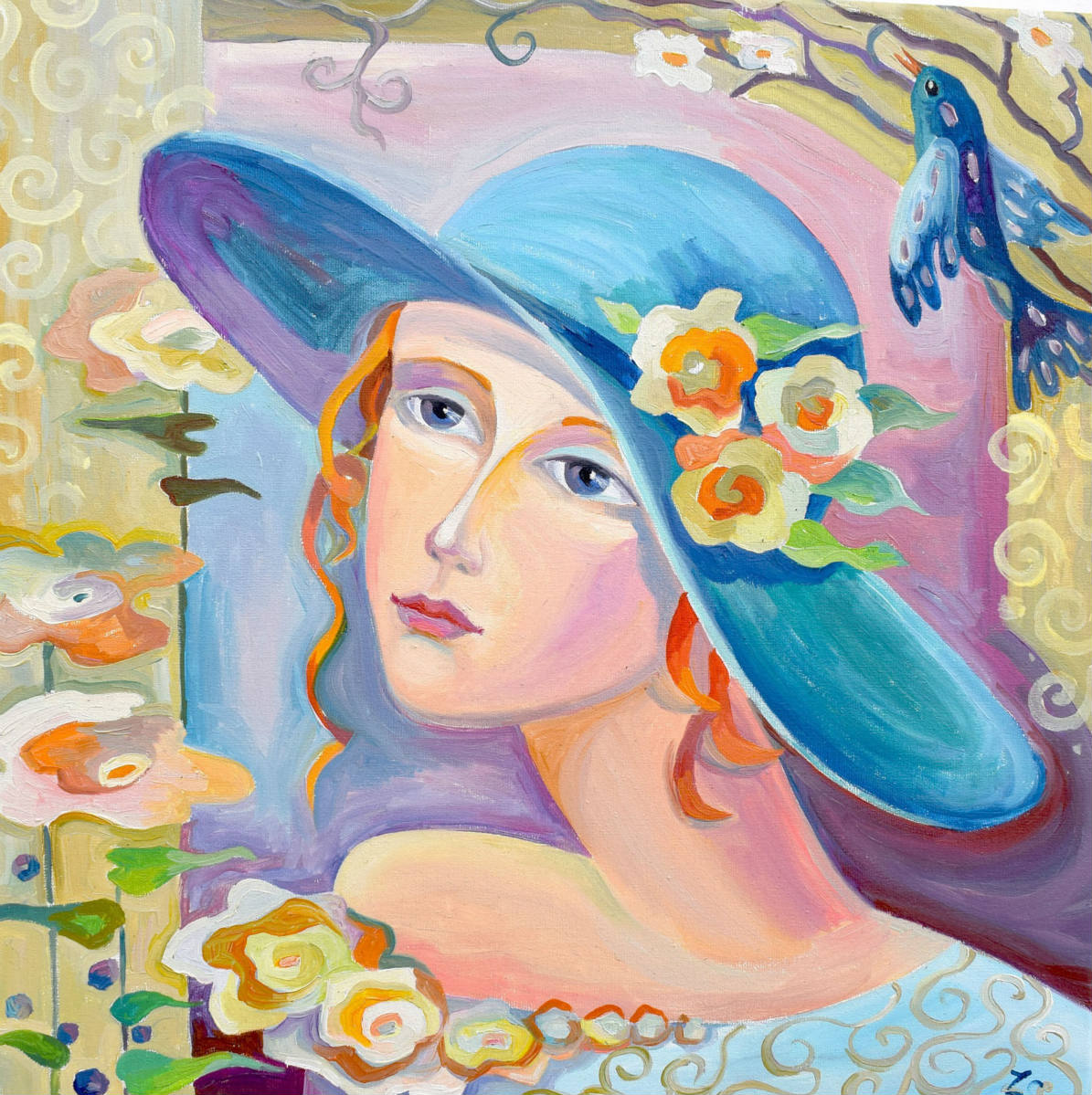 Solve Girl-face jigsaw puzzle online with 256 pieces