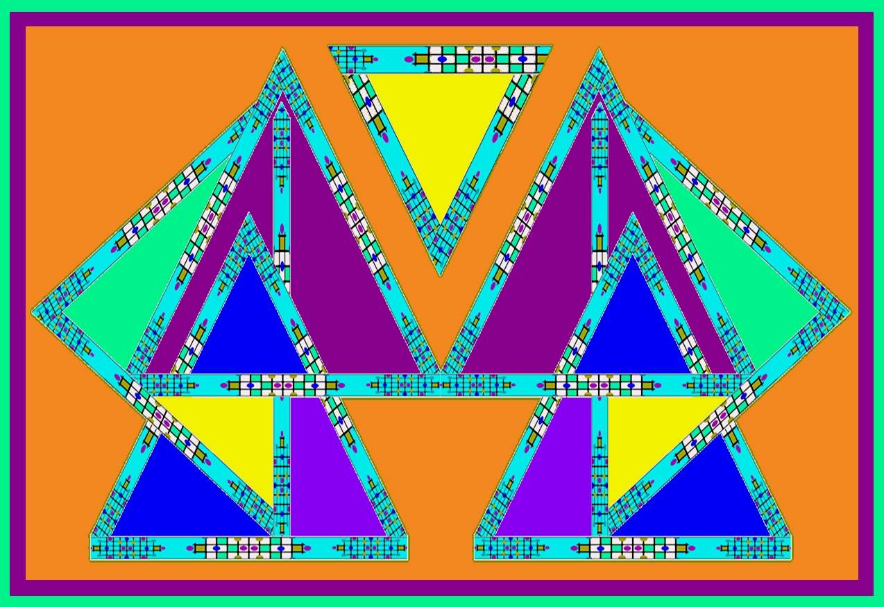 Solve Triangle Art 6 jigsaw puzzle online with 117 pieces