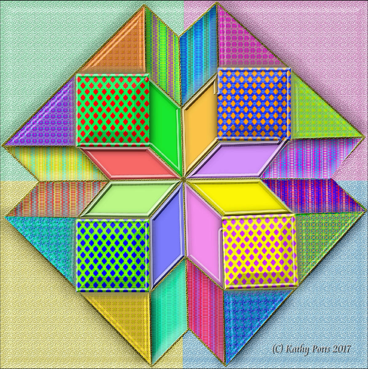 Solve Mosaic Illusion jigsaw puzzle online with 256 pieces