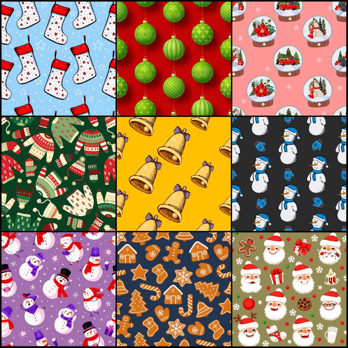 Solve December patterns jigsaw puzzle online with 81 pieces