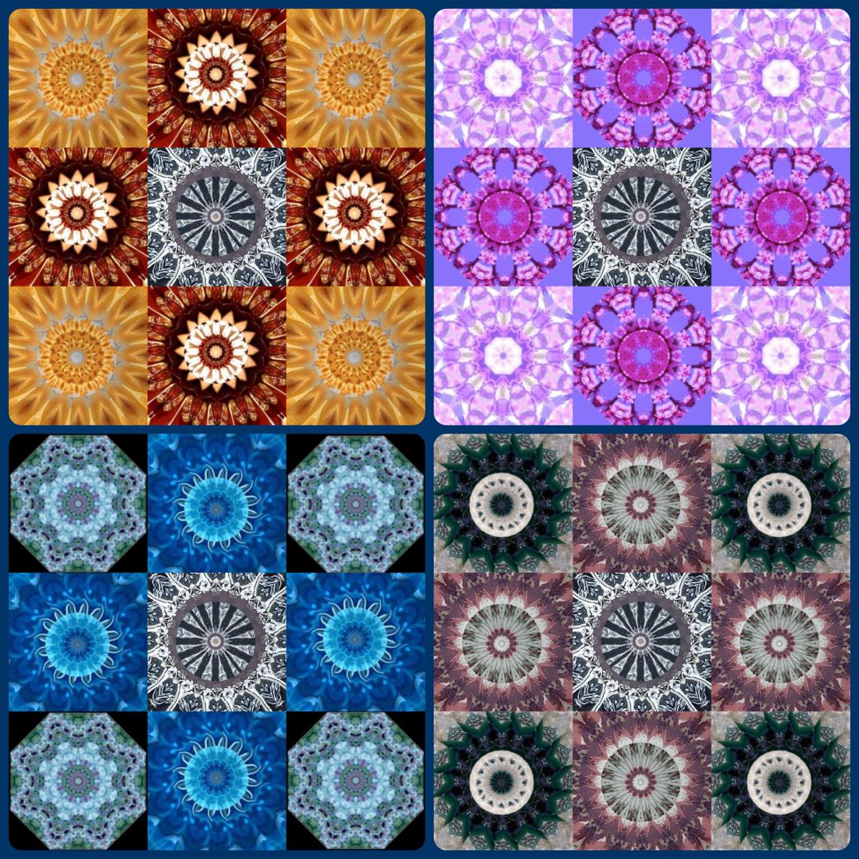 Solve Colorful Collage: Small jigsaw puzzle online with 100 pieces