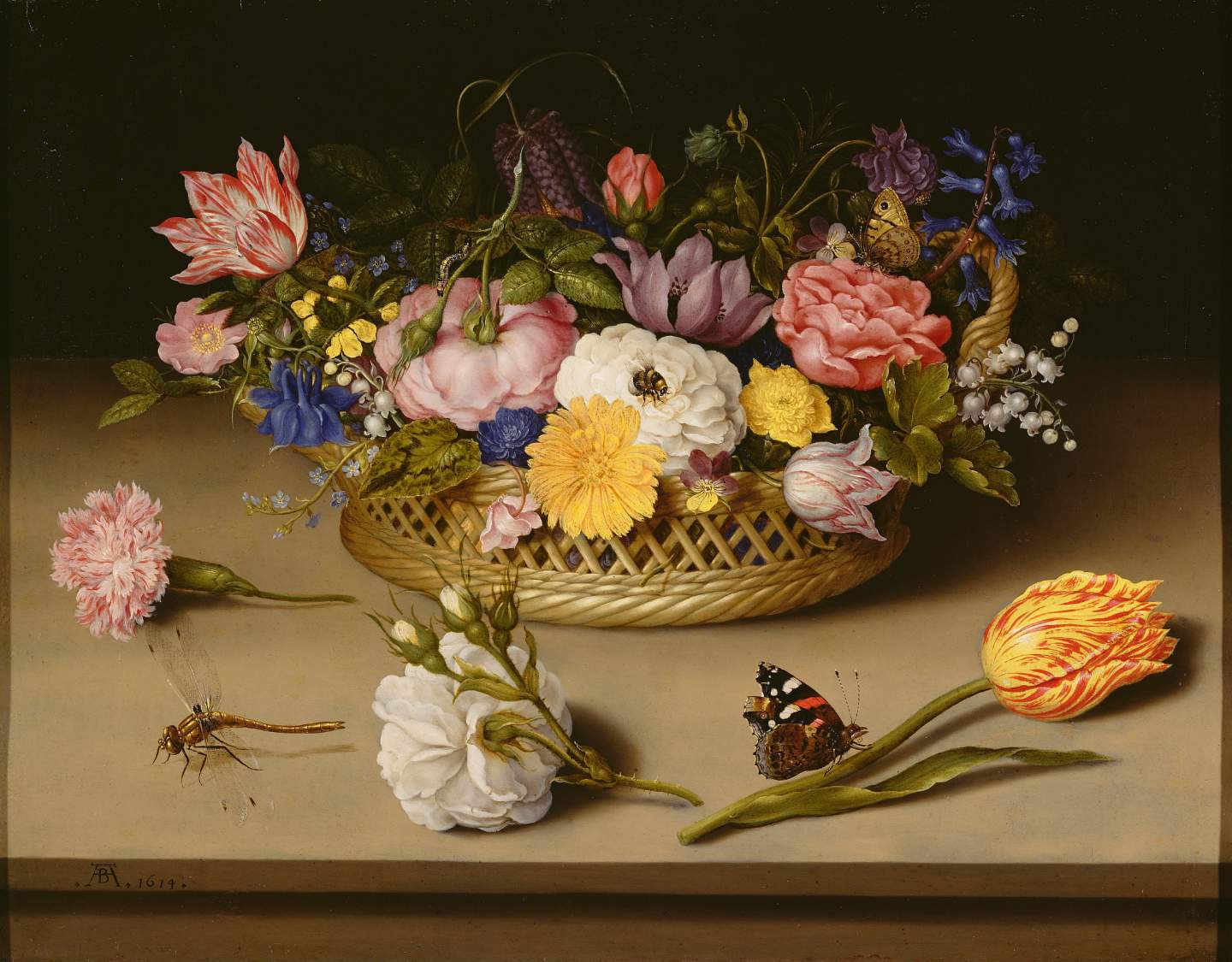 Solve Ambrosius Bosschaert the Elder—Still life of flowers, 1614 jigsaw ...