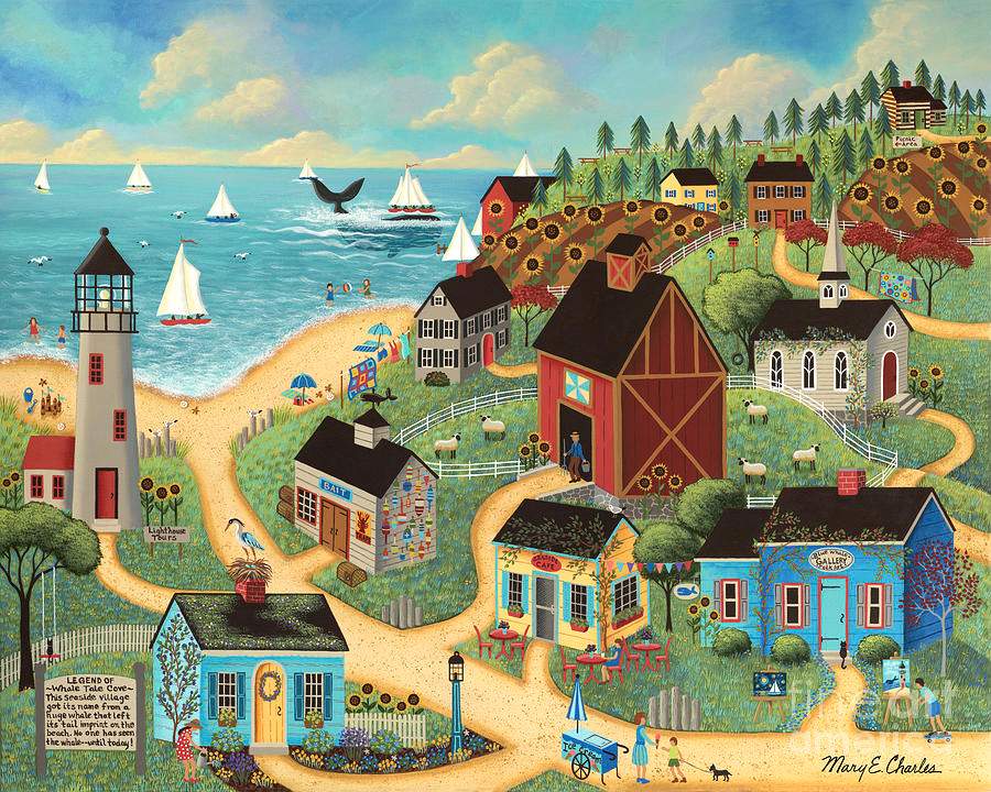Solve Whale Tale Cove jigsaw puzzle online with 195 pieces