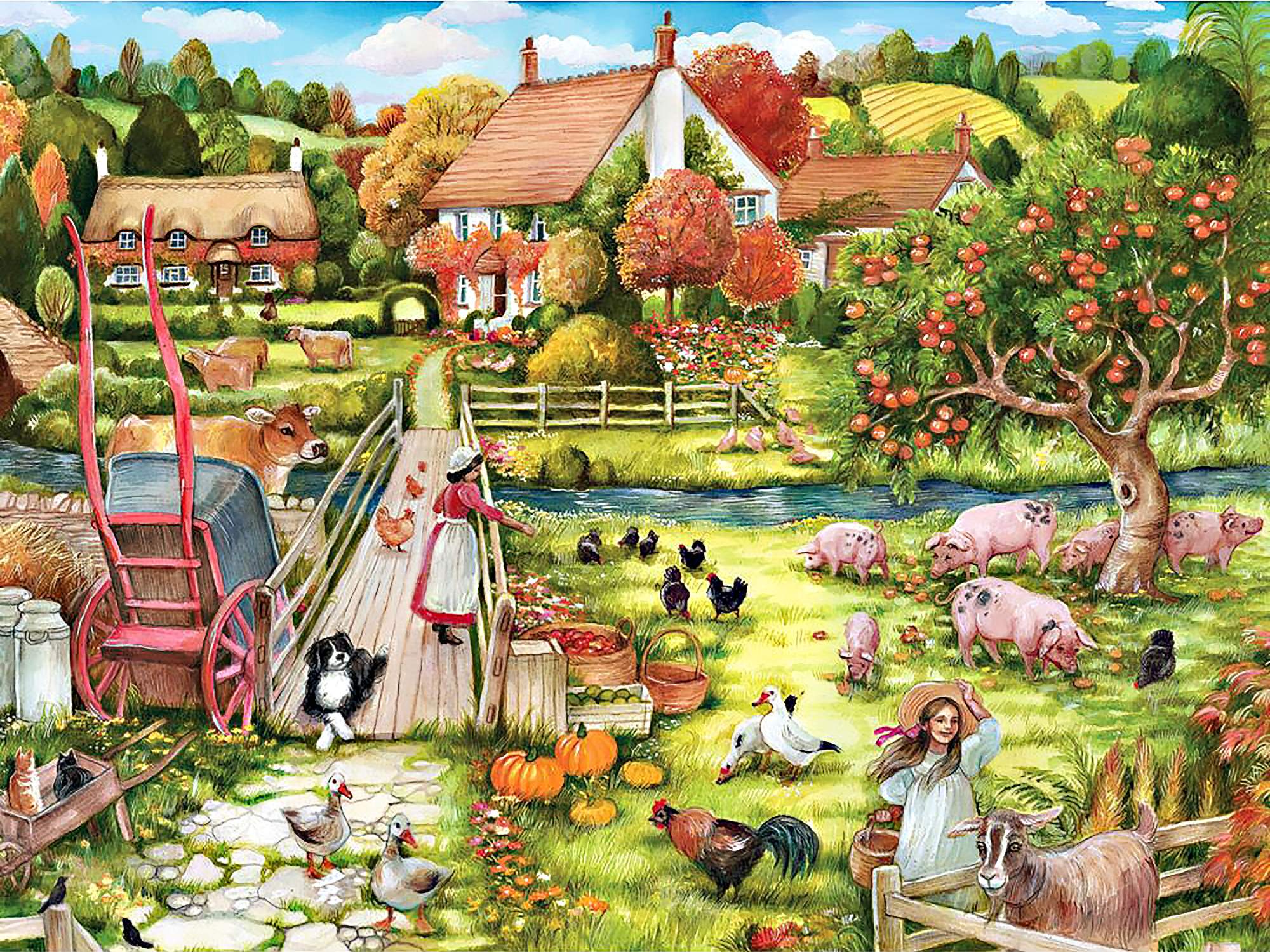 Solve Farm Animal jigsaw puzzle online with 300 pieces