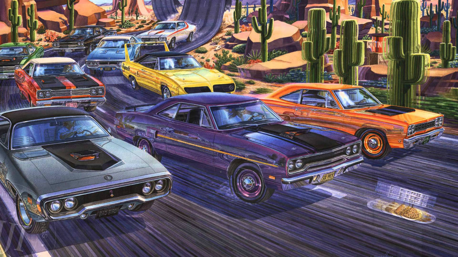 Solve Hot Rods jigsaw puzzle online with 252 pieces