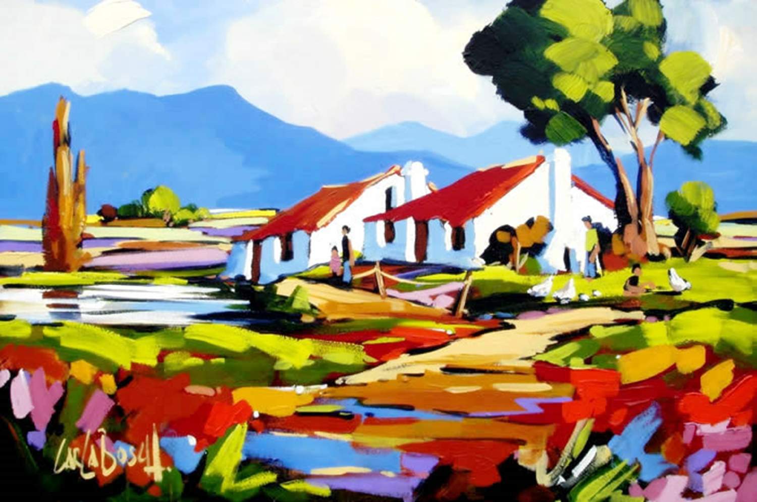 Solve painting by Carla Bosch 005 jigsaw puzzle online with 150 pieces