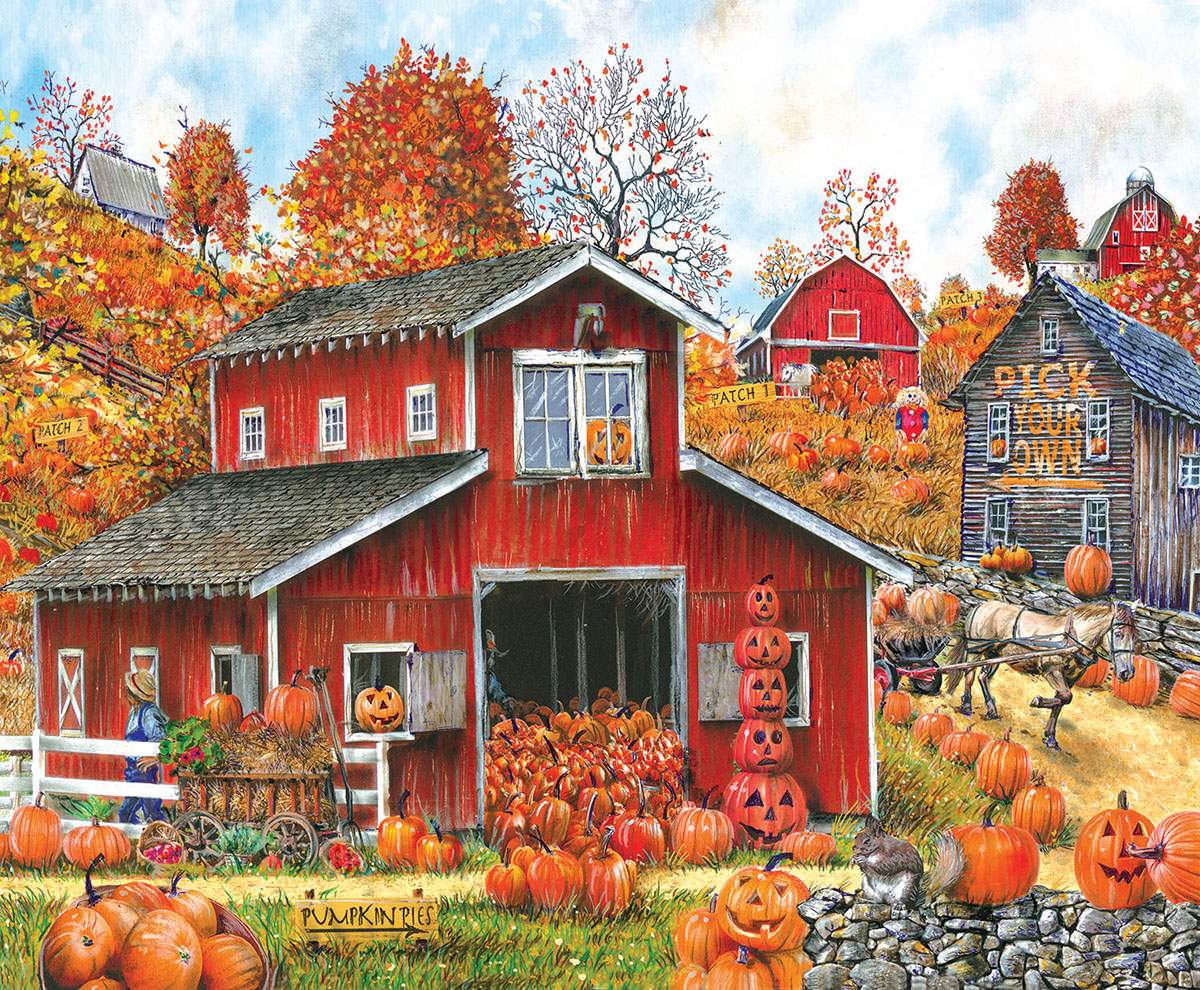 Solve Pumpkin Patch #2 jigsaw puzzle online with 80 pieces