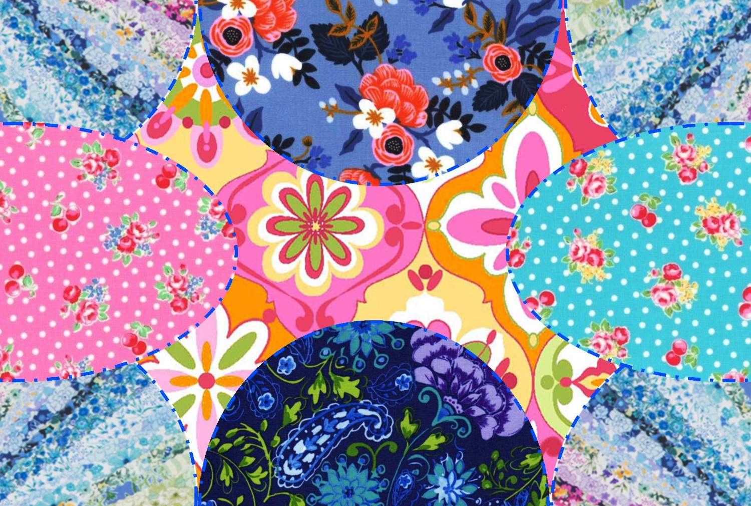 Jigsaw Puzzle | Fabric patchwork | 70 pieces | Jigidi