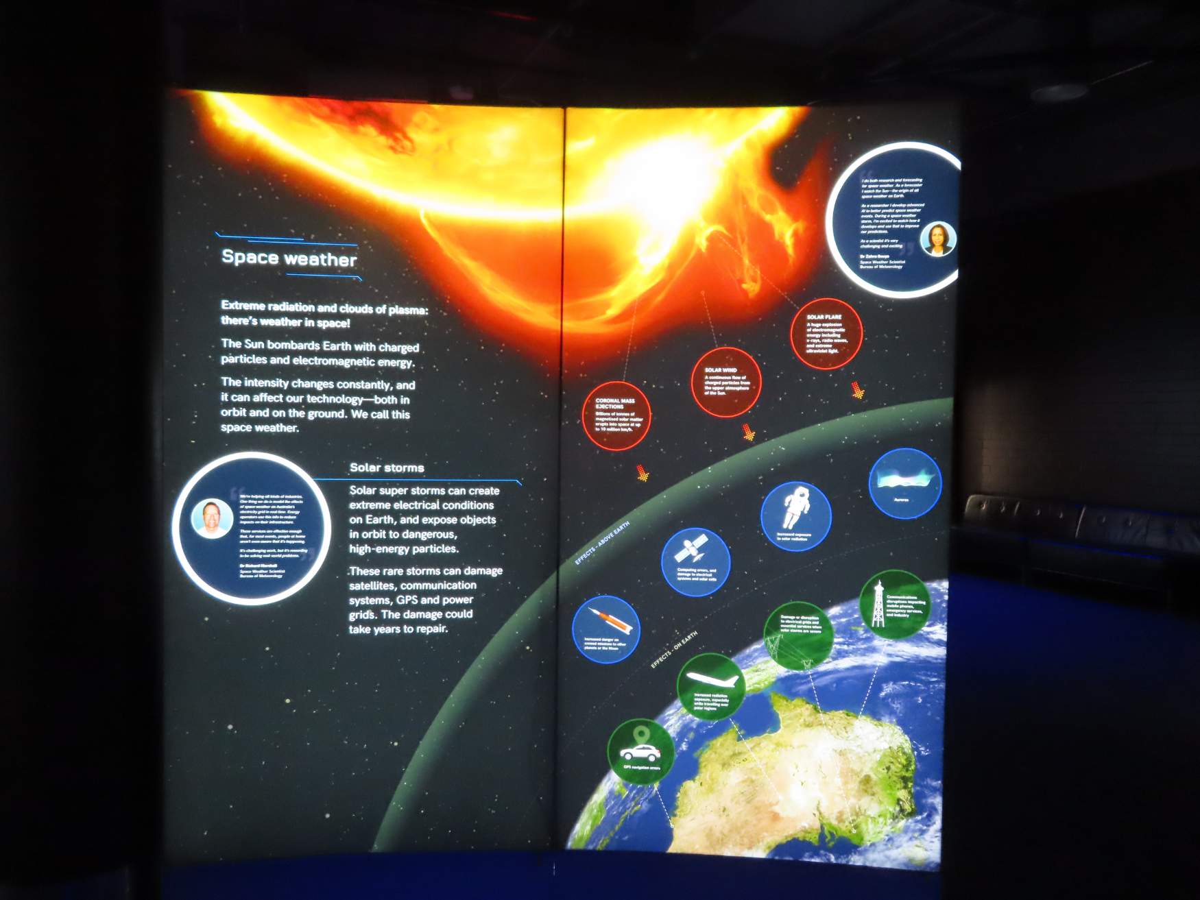 Solve Image "space weather" at Questacon, Canberra jigsaw puzzle online ...