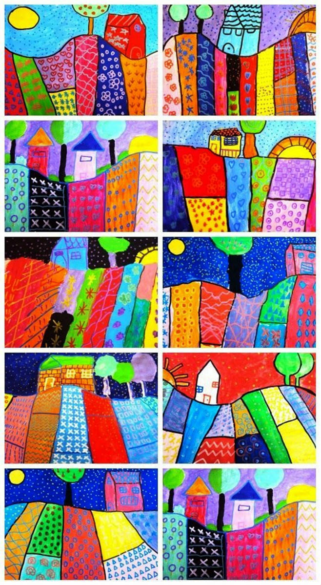 Solve Talo, puu ja nouseva aurinko jigsaw puzzle online with 220 pieces