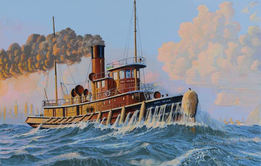 Solve Lady Helen Tugboat jigsaw puzzle online with 150 pieces