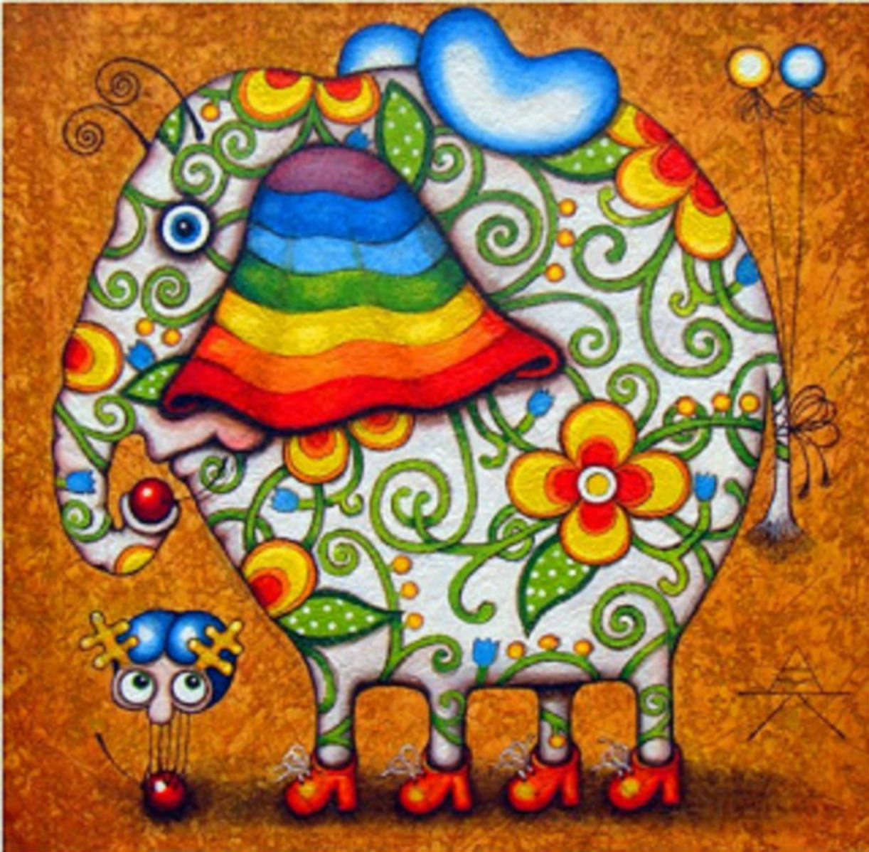 Solve Baby Elephant - larger jigsaw puzzle online with 400 pieces
