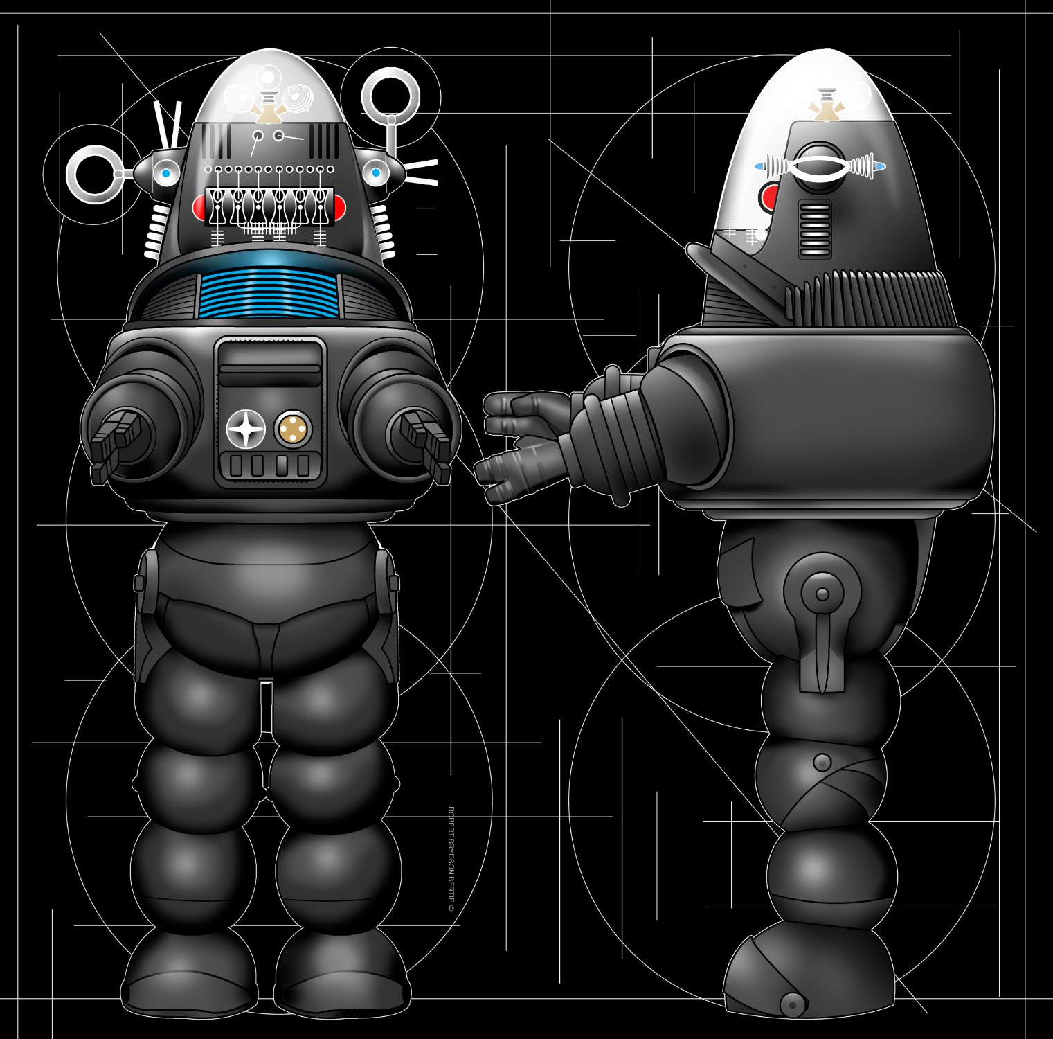 Solve Robby the Robot jigsaw puzzle online with 225 pieces