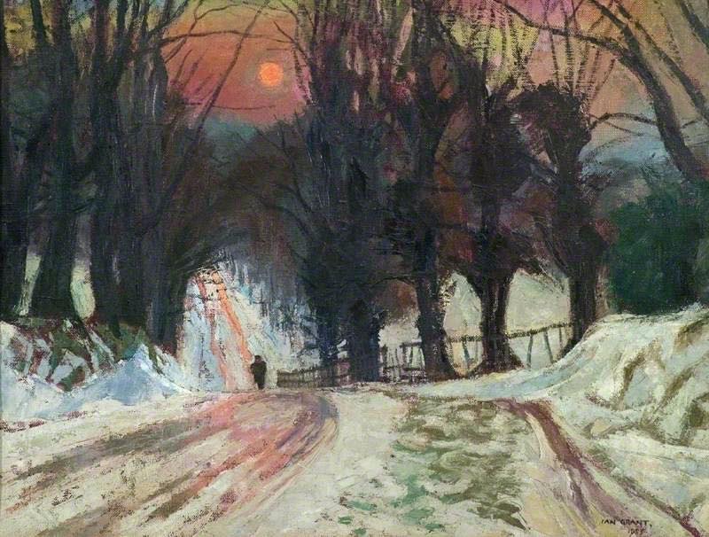 Solve Snow Scene, Red Lane, Disley, Cheshire Ian Grant (1904–1993 ...